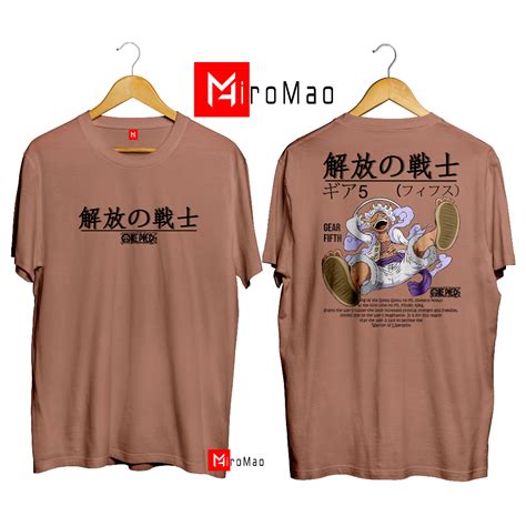 Jual Hiromao Kaos Distro Gear Fifth One Piece Cotton Combed 30s Premium