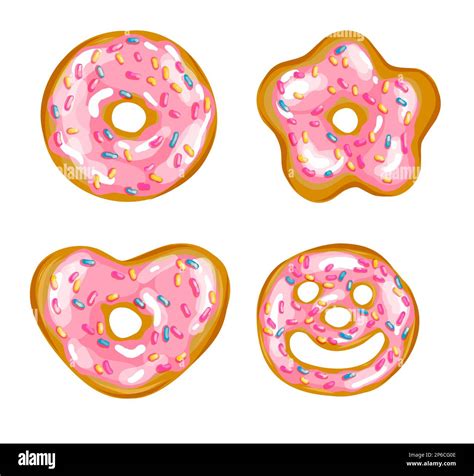 National Donut Dayglazed Sweet Donut Draw Funny American Kawaii