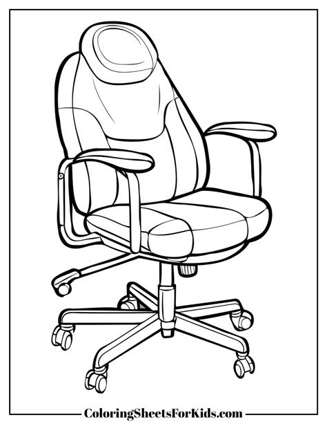 Chair Coloring Pages
