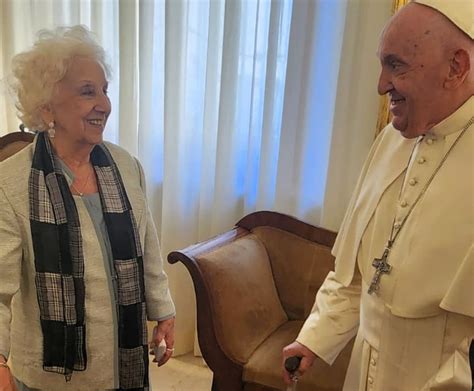 Estela De Carlotto Visitó Al Papa Francisco Y Dijo Que La Lucha De