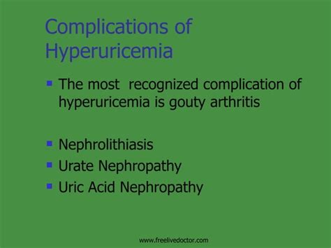Hyperuricemia And Gout Ppt