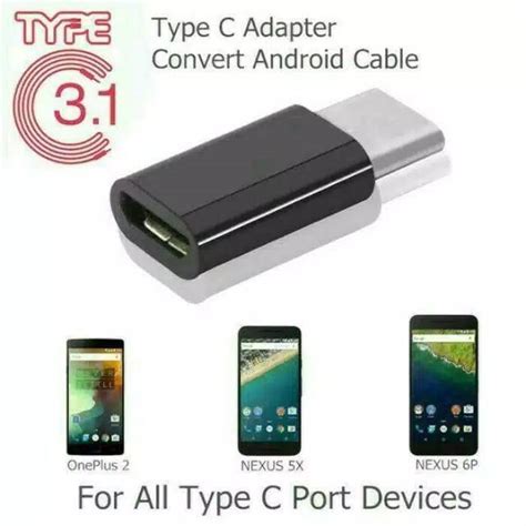 Jual Adapter Type C Sambungan Type C Converter Micro Usb Ke Type C