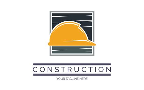 Construction Safety Helmet Logo Template Graphic By Lordottori · Creative Fabrica