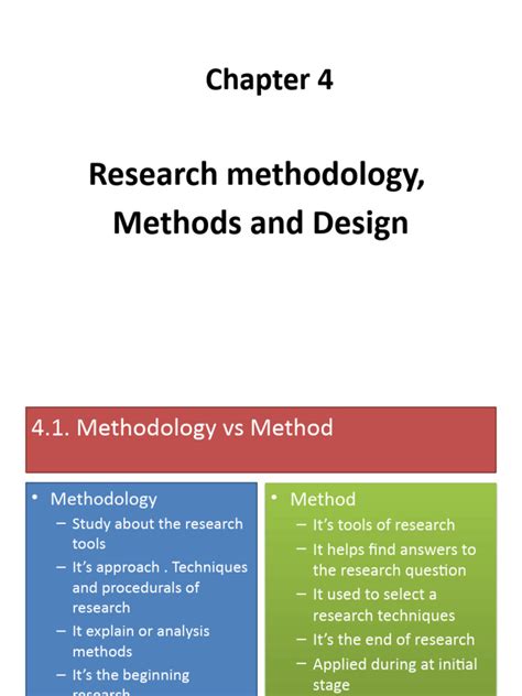 Chapter 4 Reseach Method Pdf Sampling Statistics Methodology