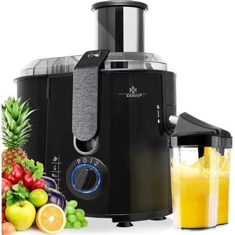 SER Centrifugeuse en Inox Fruits et légumes 1100W Extracteur de jus