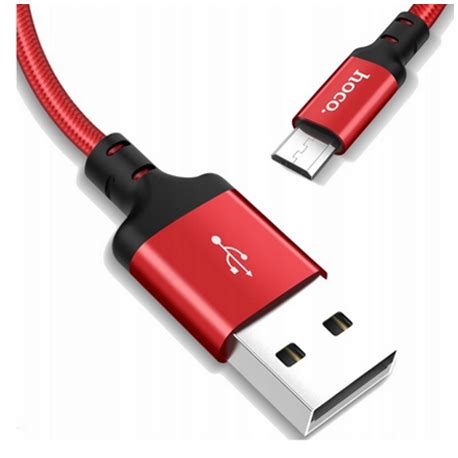 Mocny kabel ładowarka Micro USB HOCO 1m Czerwony 42901 sklep