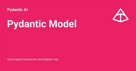 Pydantic Model Pydantic Ai