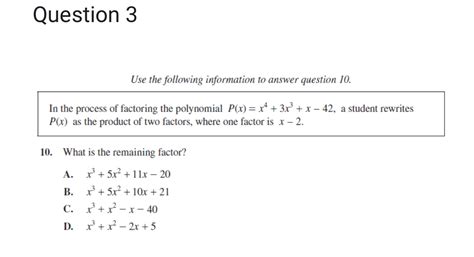 Solved Question 3Use The Following Information To Answer Chegg Com
