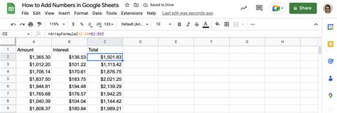 How To Add Numbers In Google Sheets Layer Blog