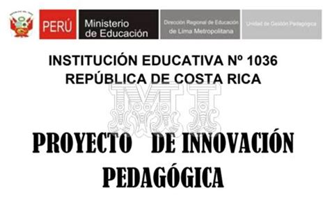 Modelos De Proyectos De Innovación Pedagógica Más Interesantes
