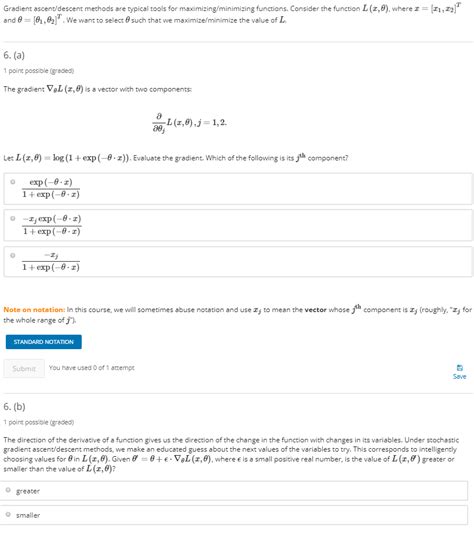 solved [1 t2] gradient ascent descent methods are typical