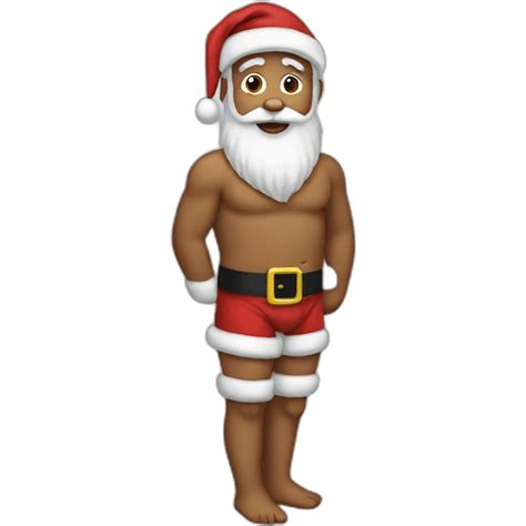 Naked Santa Emoji AI Emoji Generator