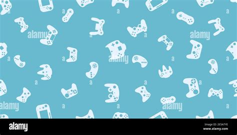 Video Game Controller Gamepad Background Gadgets And Devices Seamless Pattern Stock Photo Alamy