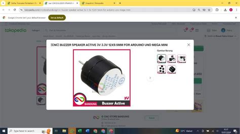 [cnc] Buzzer Speaker Active 3v 3 3v 12x9 5mm For Arduino Uno Mega Mini