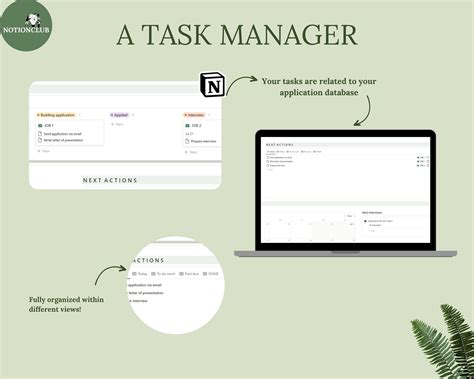 Notion Template Job Tracker Notion Template Notion Template Work Notion Templat Jobs
