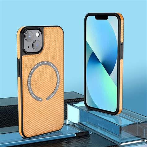 Carbon Fiber Texture Magsafe Magnetic Phone Case For Iphone 14 Max