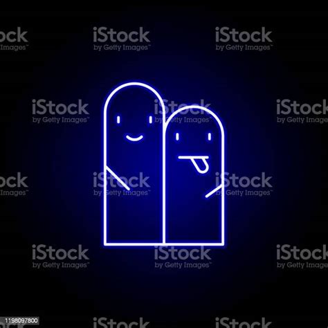 손가락 우정 개요 파란색 네온 아이콘입니다 우정 선 아이콘의 요소입니다 표지판 기호 및 벡터는 웹 로고 모바일 앱 Ui Ux에