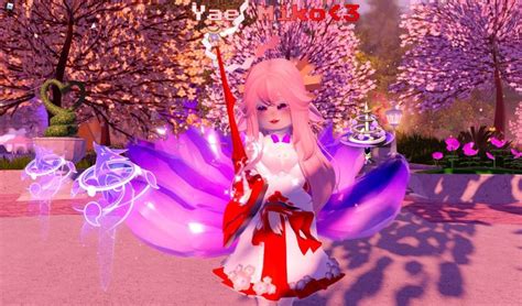 Royale High Yae Miko Cosplay Roblox Genshin Roblox Animated Drawings