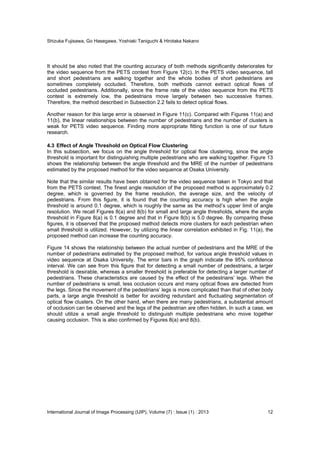 Pedestrian Counting In Video Sequences Based On Optical Flow Clustering PDF