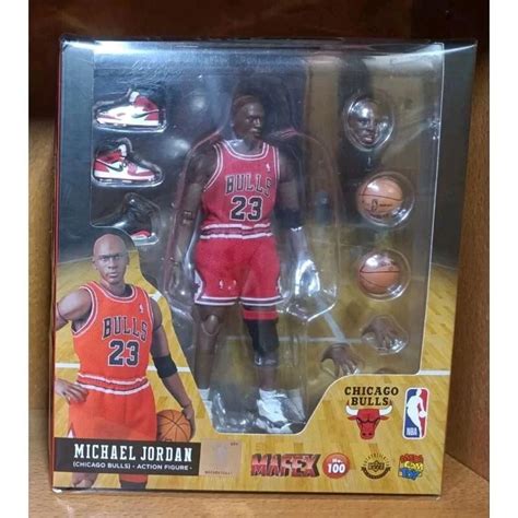 Nba芝加哥公牛mj麥可喬丹michael Jordan可動人偶公仔mafex100 112 蝦皮購物