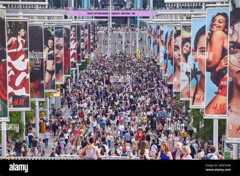 Thousands Of Taylor Swift Fans Known As Swifties Arrive At Wembley