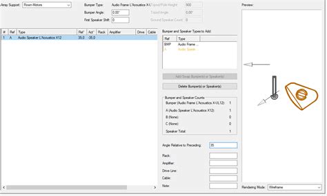 speaker and speaker array tools very very important improvements