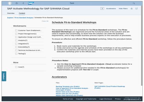 Using The Roadmap Viewer For Sap Activate Projects