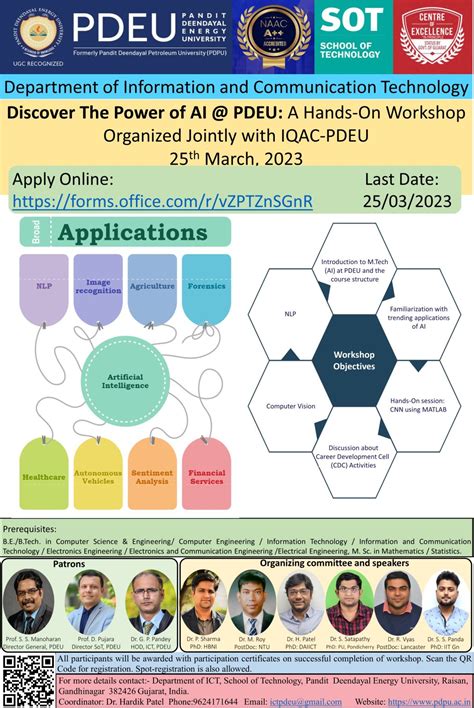 The Department Of Ict Pdeu Cordially Invites You To Its Annual Workshop Titled Discover The