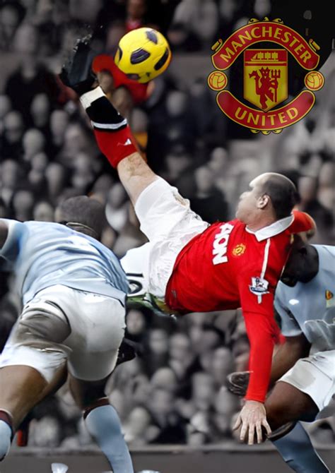 Wayne Rooney Bicycle Kick Poster Perfect For Bedroom Etsy