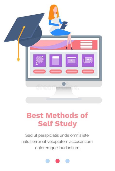 Studying Material Online Best Methods Of Self Study Concept Woman