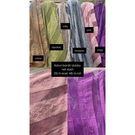 Jual Katun Bordir Dobby Net Slash Shopee Indonesia