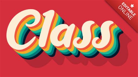 Class Text Effect Generator