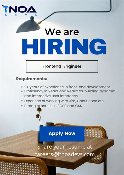 Itnoa Devs On Linkedin Hiring Frontenddeveloper Reactdeveloper