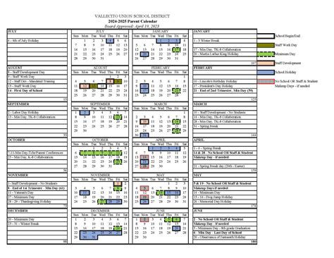 Vusd Calendar 24 25 Pdf 2025 Nora Thelma