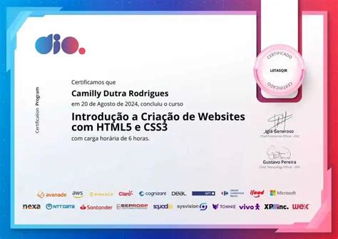 Introdução A Criação De Websites Com Html5 E Css3 Camilly Dutra Rodrigues
