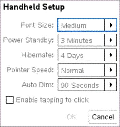 Customising The Handheld Setup