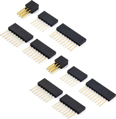 Whiteeeen Stacking Headers Pins Kit Stackable Female