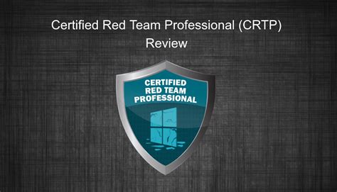 Crtp Review Information Security Writeups