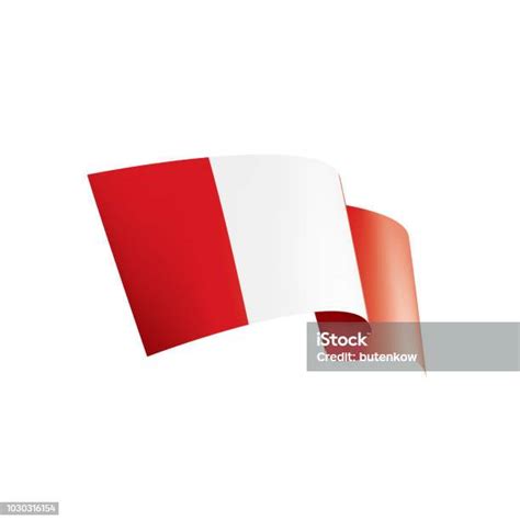 페루 플래그 흰색 배경 벡터 일러스트 레이 션 0명에 대한 스톡 벡터 아트 및 기타 이미지 0명 3차원 형태 국기