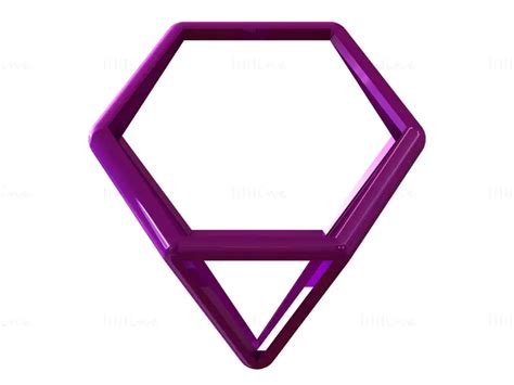 wireframe shape truncated tetrahedron 3d printing model stl