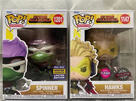 Funko Pop 1147 1201 My Hero Academia Mha Hawks And Spinner 2022