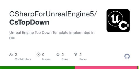 Github Csharpforunrealengine5cstopdown Unreal Engine Top Down Template Implemnted In C