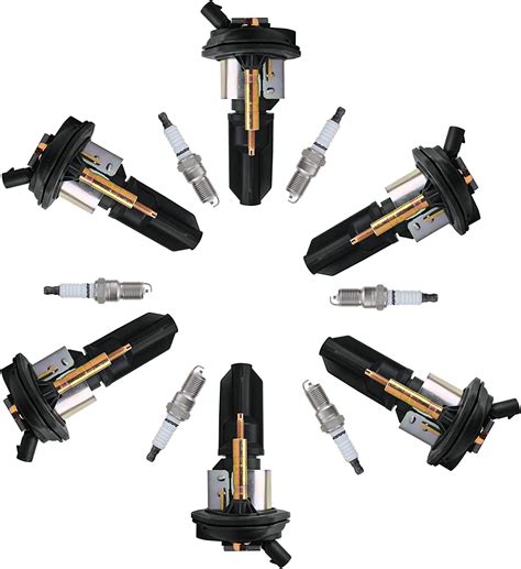 Yoshi Motors Pack Of Ignition Coil With Iridium Spark Plug Replacement For Buick Chevrolet