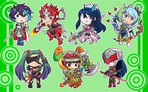 Fire Emblem Tokyo Mirage Sessions Holographic Acrylic Charms Etsy