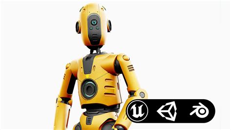 PROTOCOL DROID C 5 DS Auto Rig Pro Rigged For Mixamo Unreal Engine