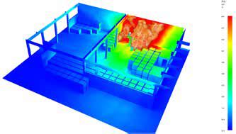 Two Step Approach To Numerical Simulation Of Fire And Smoke Propagation EnginSoft
