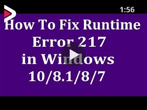 How To Fix Runtime Error In Windows Dideo