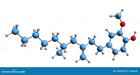 3d Image Of Gingerol Skeletal Formula Stock Illustration Illustration Of Shogaols Apoptosis