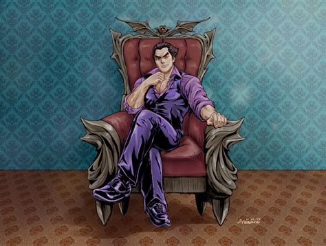 Tekken Kazuya Mishima Jun Kazama Seated Eighteen And Pictures For