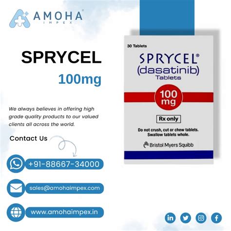 Sprycel Dasatinib 100 Mg Tablet At ₹ 3000bottle Anticancer Medicine